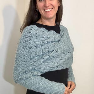Crochet Pattern PDF, Wrap Sweater, Beginner Friendly, Cozy, Warm, Easy ...