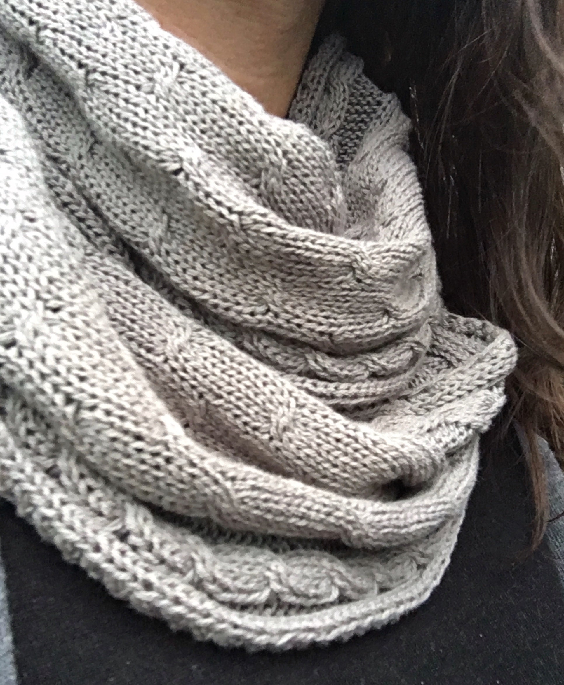 Machine Knit Cabled Cowl Pattern - Etsy