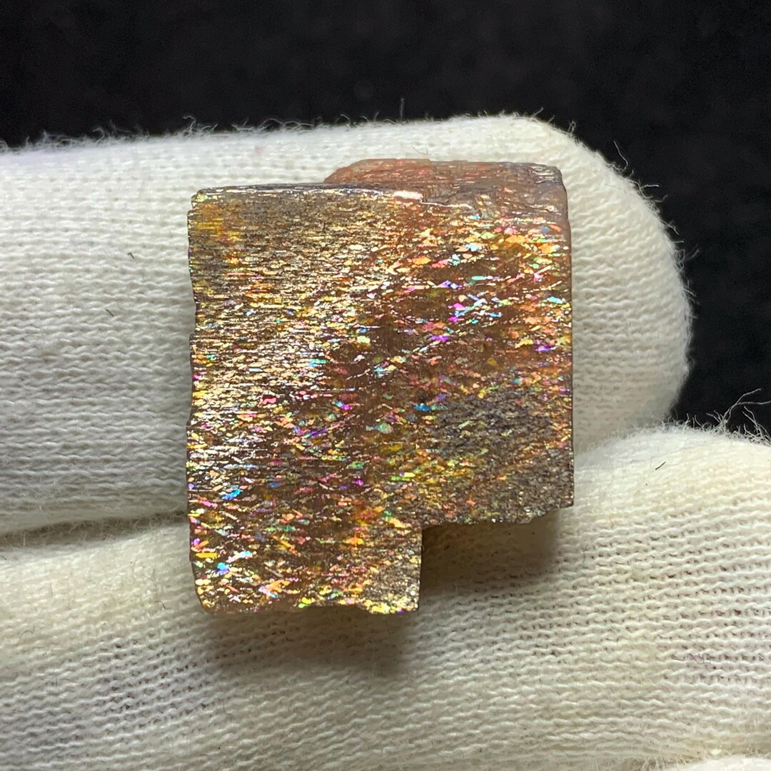 Natural Rainbow Lattice Sunstone Raw Loose Stone Tanzania Sunstone Raw ...