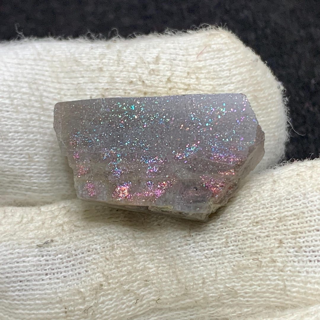 Natural Purple Haze Sunstone One Side Polished Loose Stone Tanzania ...
