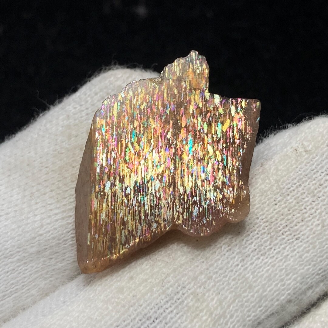 Natural Meteor Shower Lattice Sunstone One Side Polished Loose Stone ...