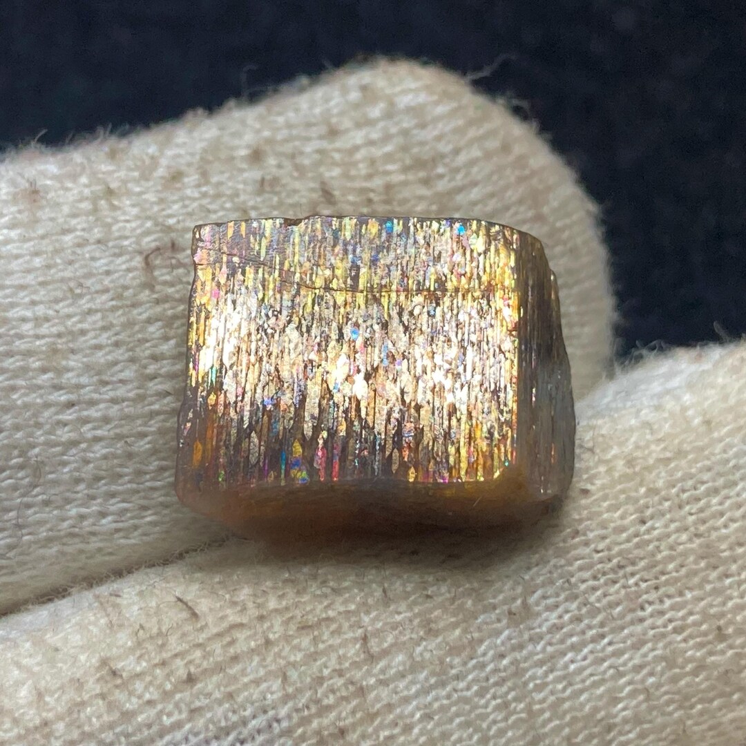 Natural Meteor Shower Lattice Sunstone Raw Loose Stone Tanzania ...