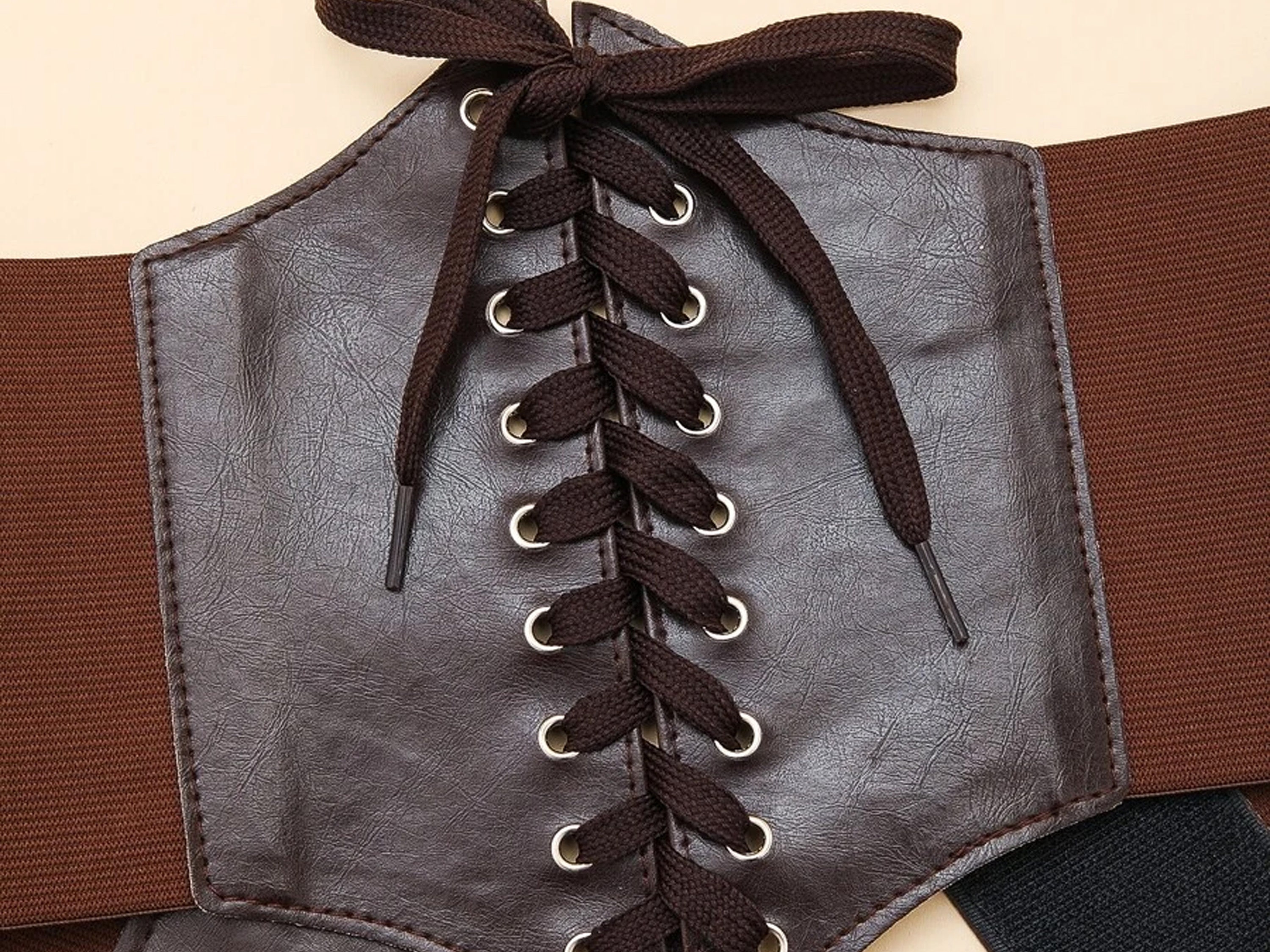 Underbust Corset Belt Corset Belt Brown Wide Leather Belt Etsy