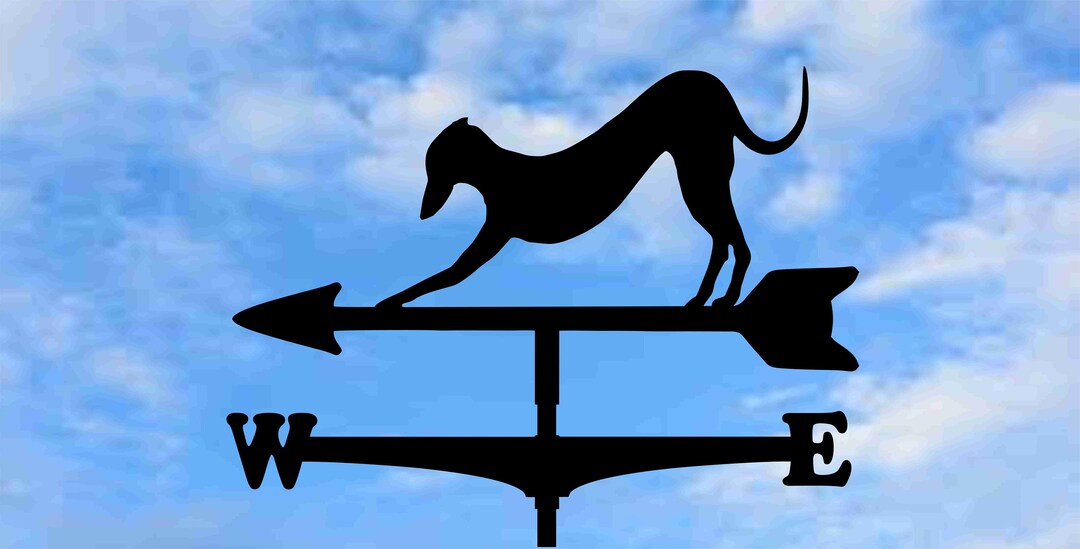 Stretching Whippet / Greyhound Weathervane - Etsy UK