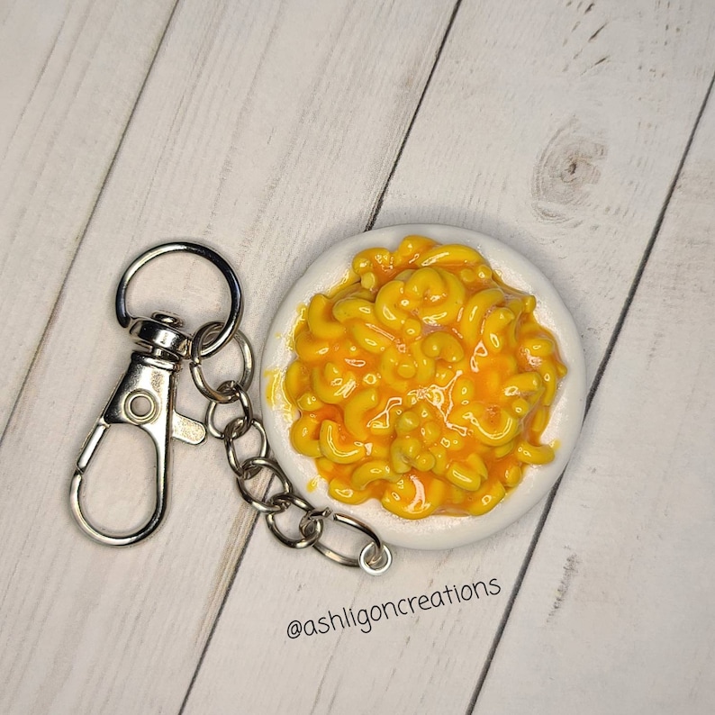 Macaroni & Cheese Key Chain | Etsy