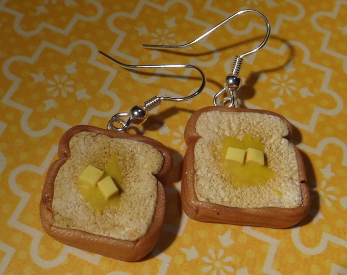 Buttered Toast Earrings - Etsy