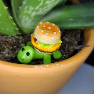 Fairy Garden Cheeseburger Turtle - Etsy