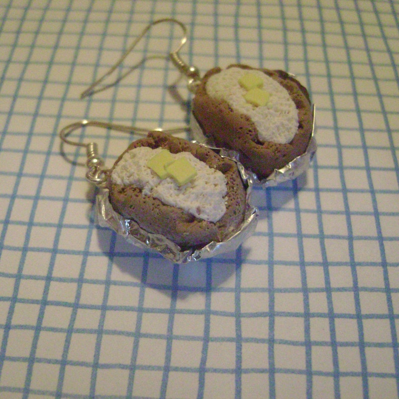 Baked Potato Earrings - Etsy