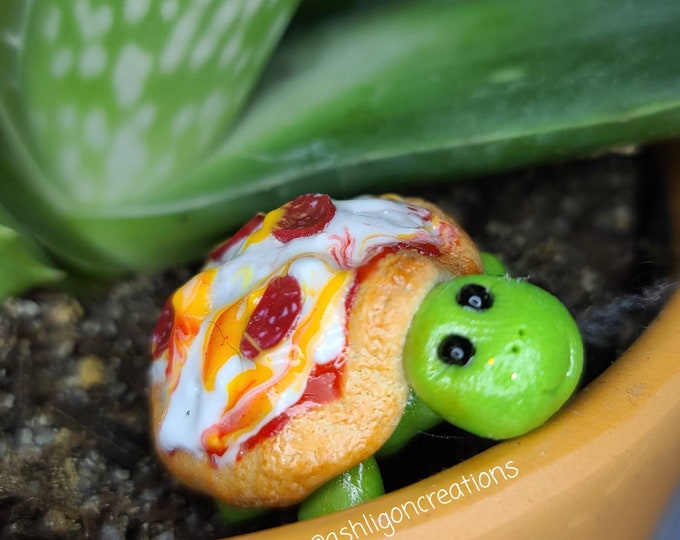 Fairy Garden Pizza Turtle | Etsy