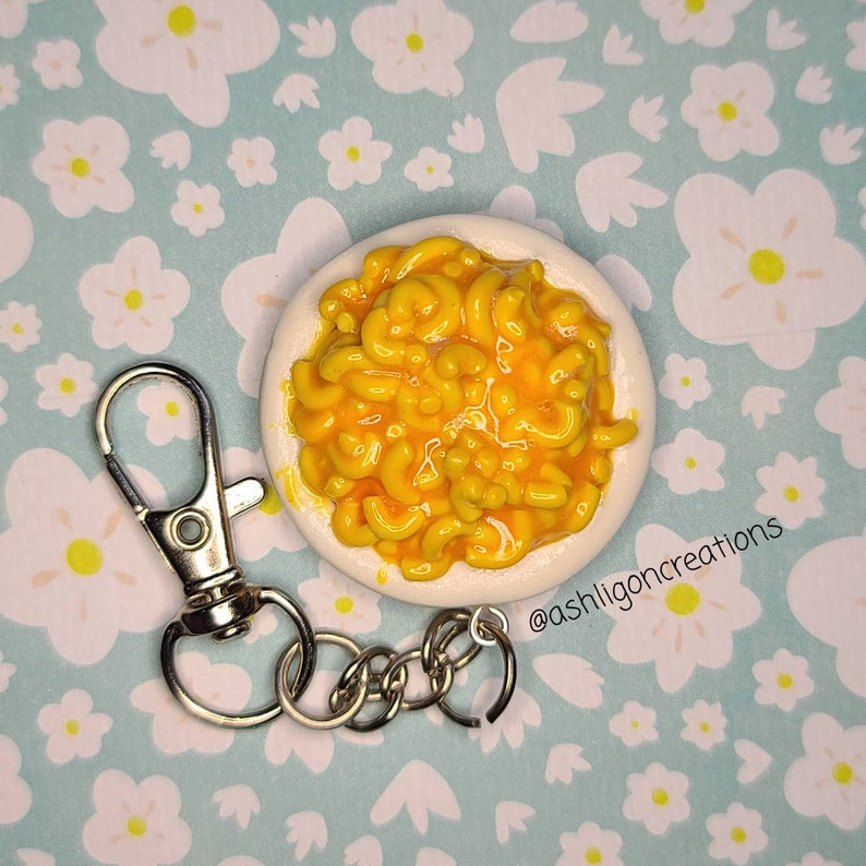 Macaroni & Cheese Key Chain | Etsy