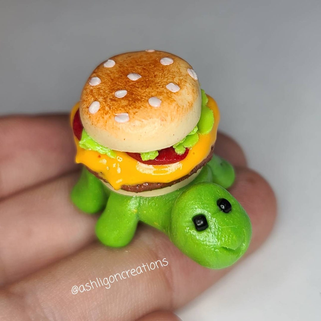 Fairy Garden Cheeseburger Turtle - Etsy