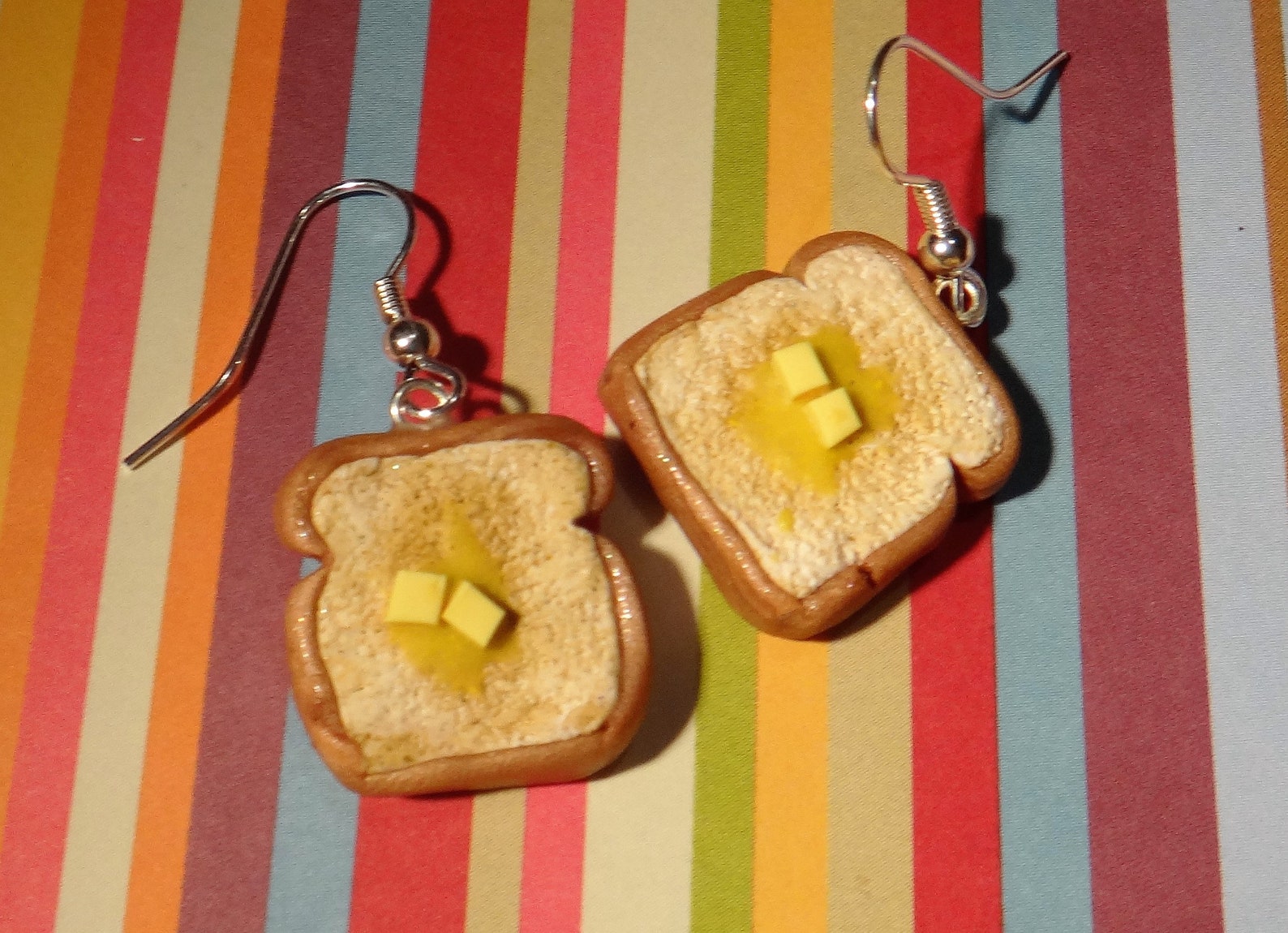 Buttered Toast Earrings | Etsy