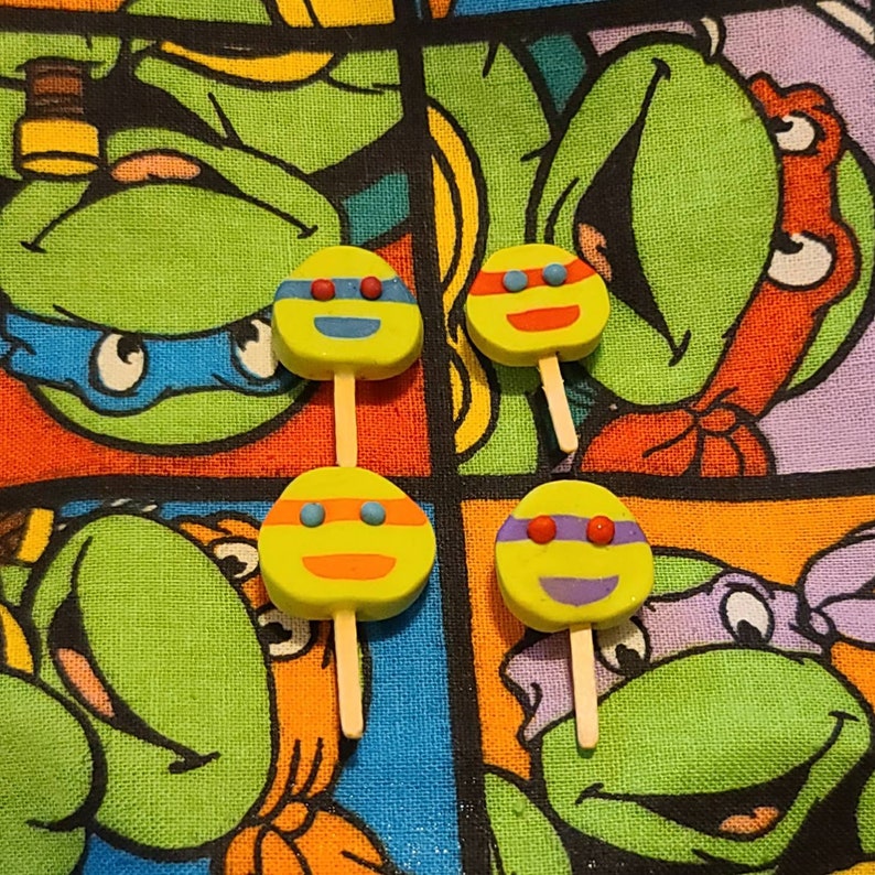 Ninja Turtle Ice Cream Magnet 4 Pack | Etsy