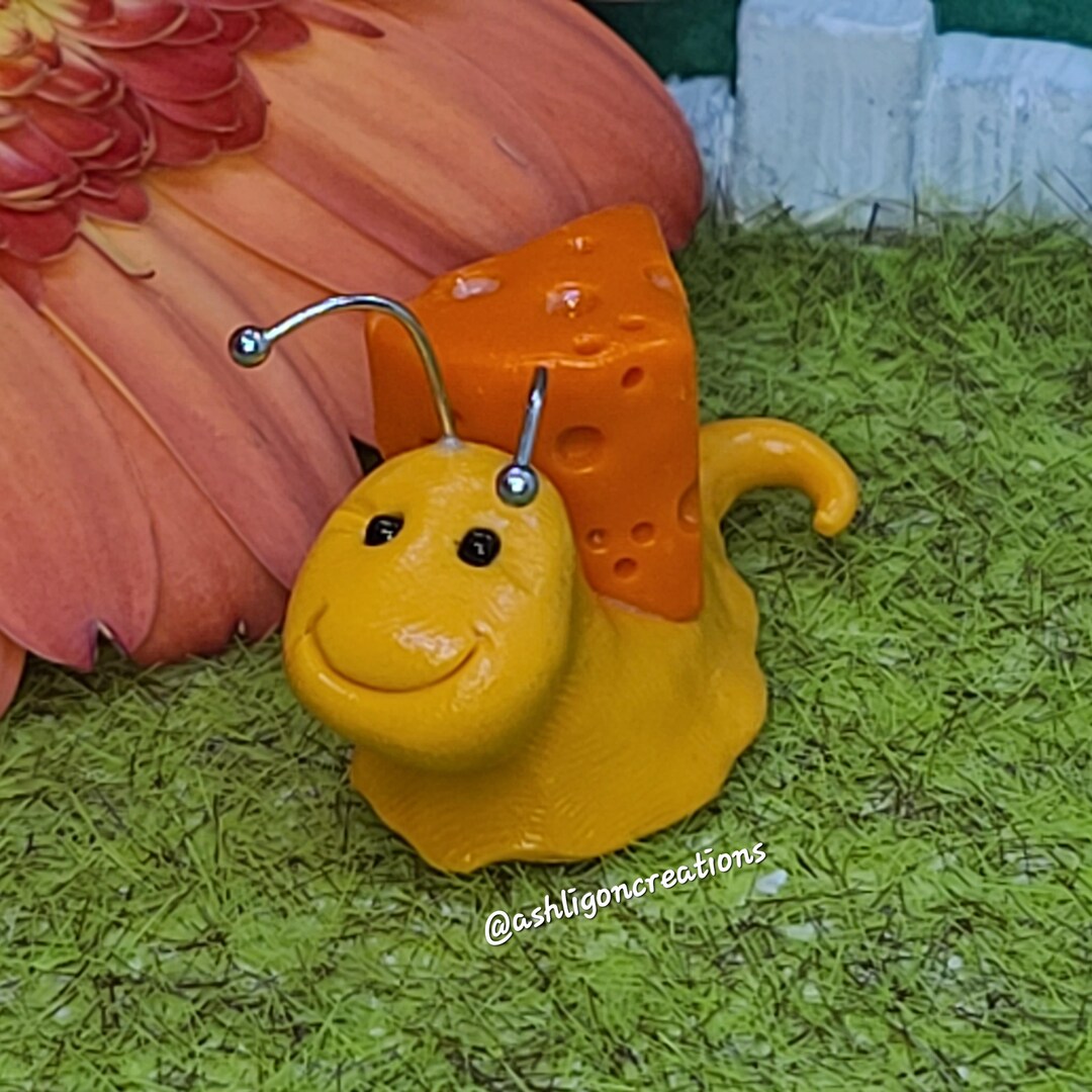 Fairy Garden Cheddar Cheese Snail - Etsy