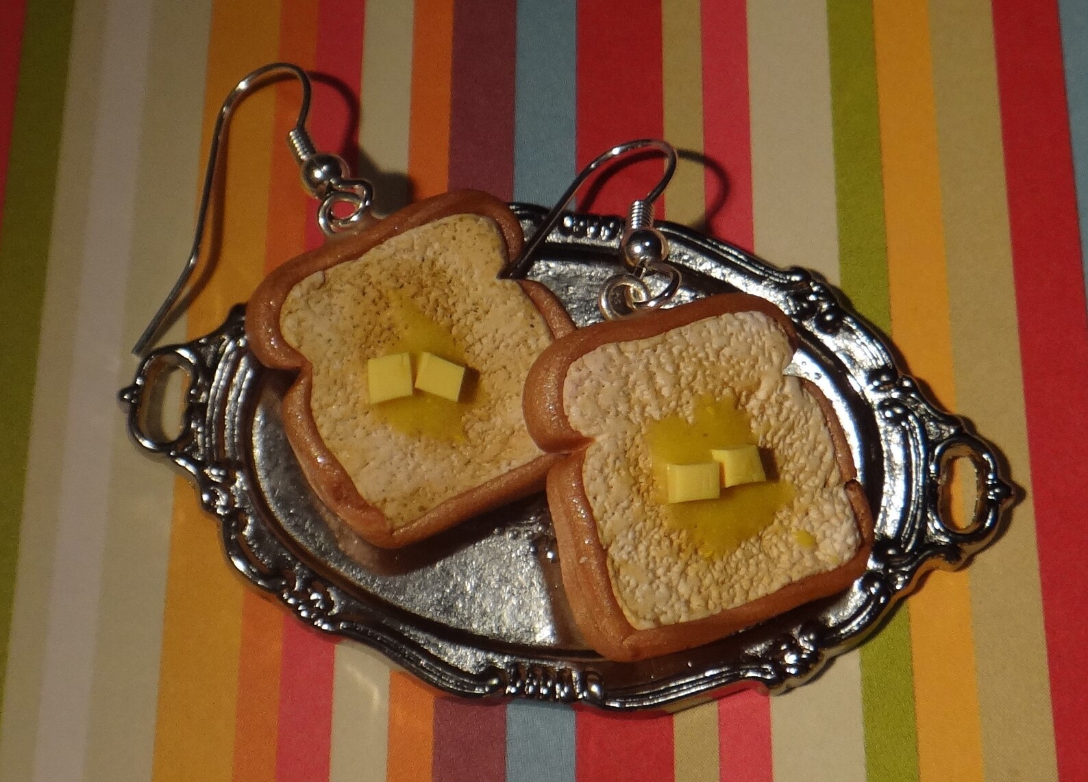 Buttered Toast Earrings | Etsy