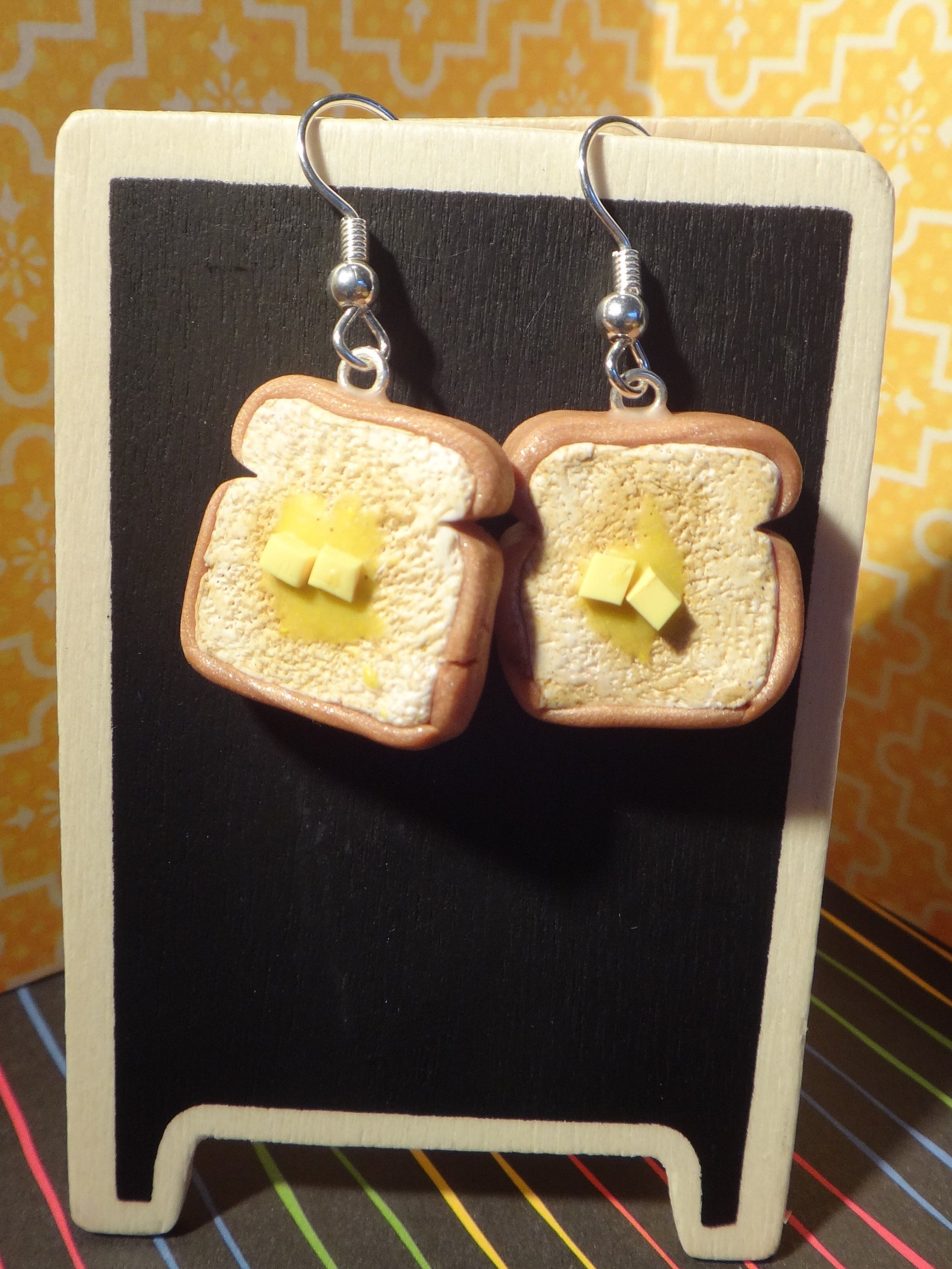 Buttered Toast Earrings | Etsy
