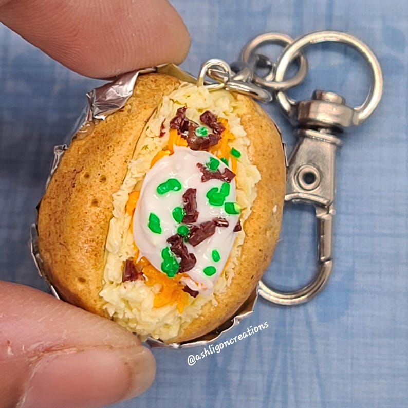 Loaded Baked Potato Key Chain - Etsy