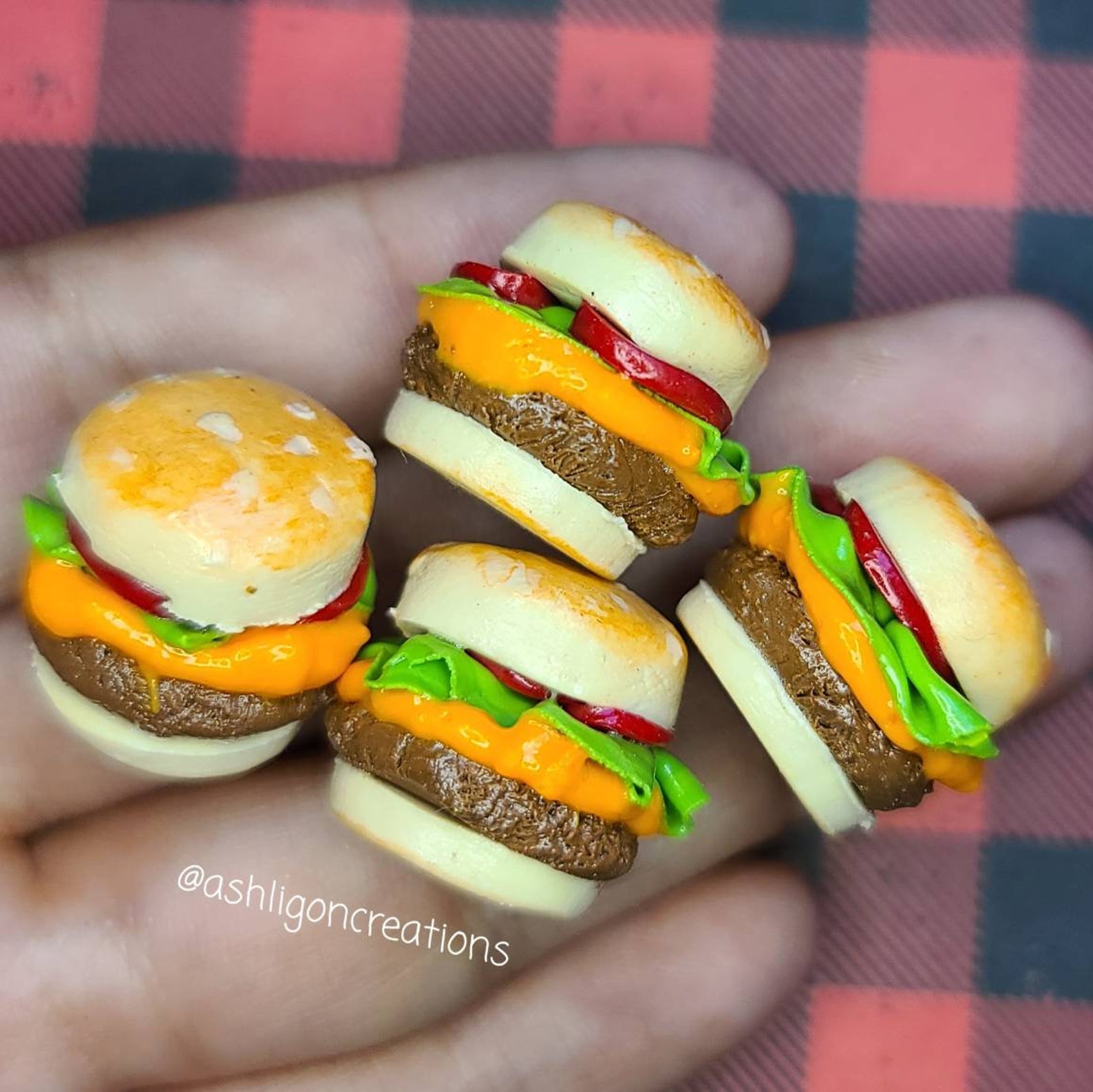 Miniature Cheeseburgers- Dollhouse Scale - Etsy