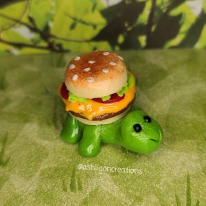Fairy Garden Cheeseburger Turtle - Etsy