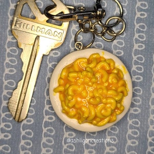 Macaroni & Cheese Key Chain - Etsy