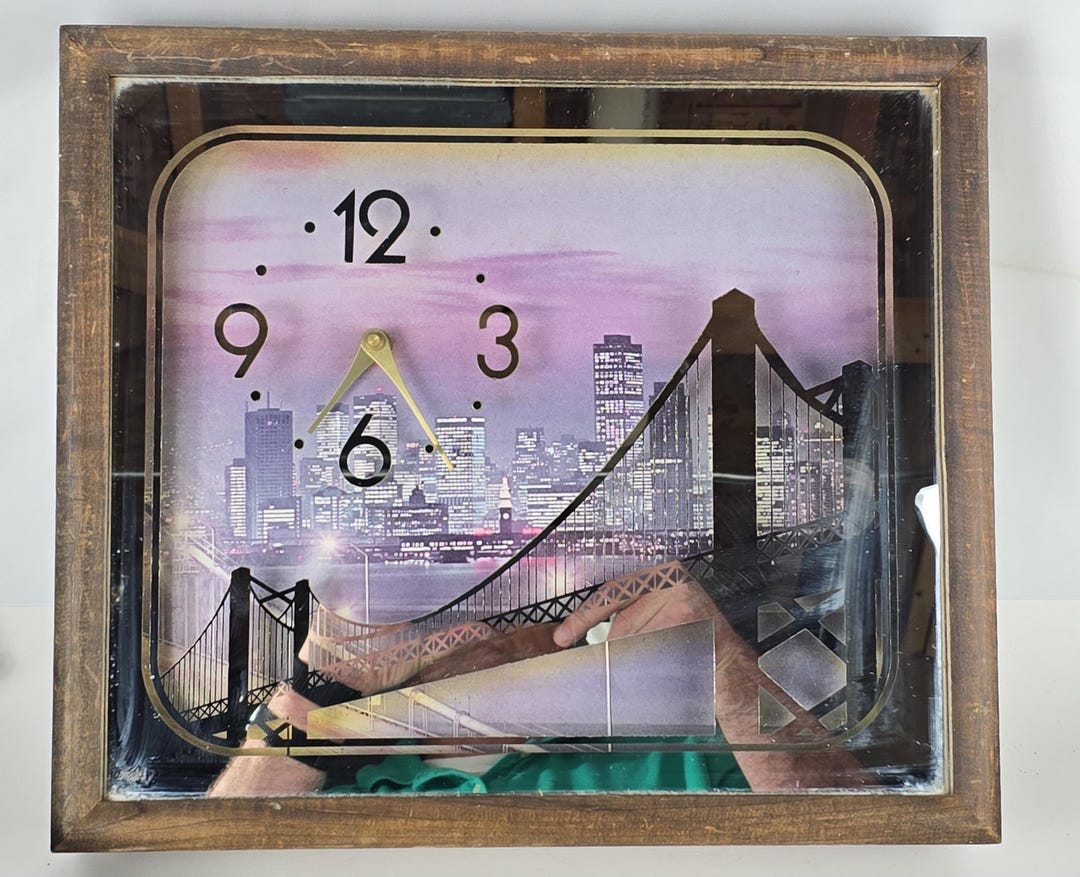 Gaudy Golden Gate Bridge San Francisco CALIF Wooden Frame and Glass ...