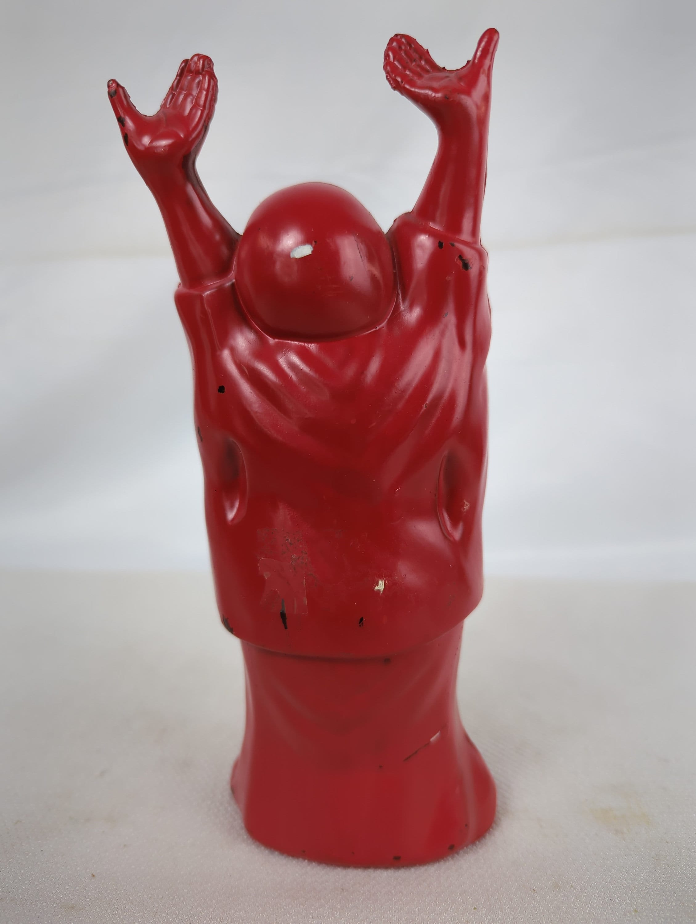 Red Plastic Happy Throw Your Hands up Buddha 7.5" Tall - Etsy