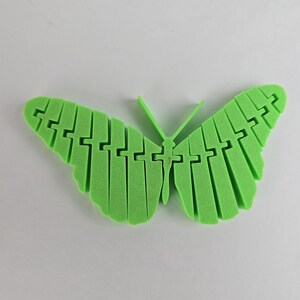3D Printed 5.5" Wide Articulating Articulated Butterfly Fidget Toy ...