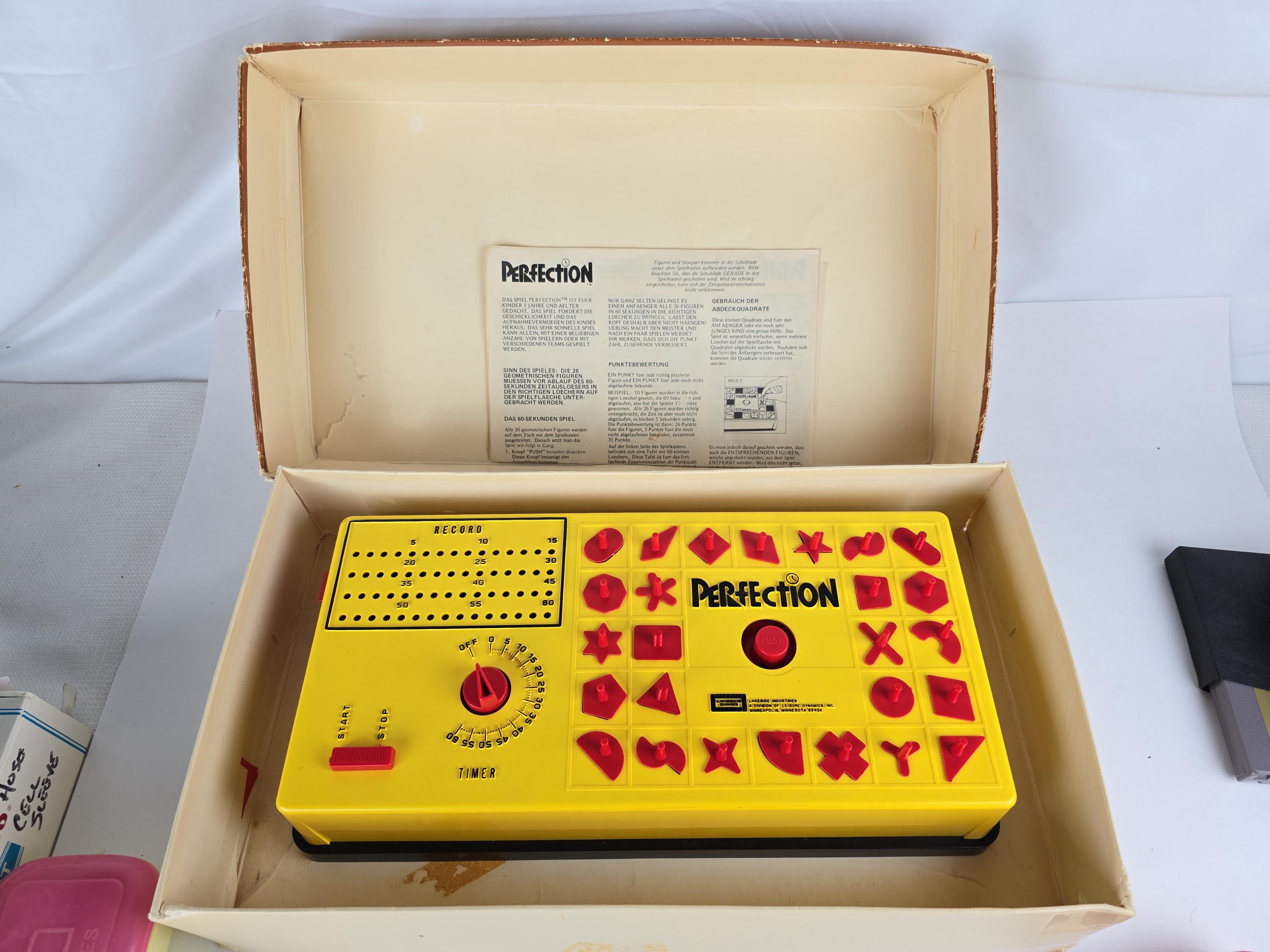 Vintage 1973 Lakeside Games Perfection Family Fun Game With ...