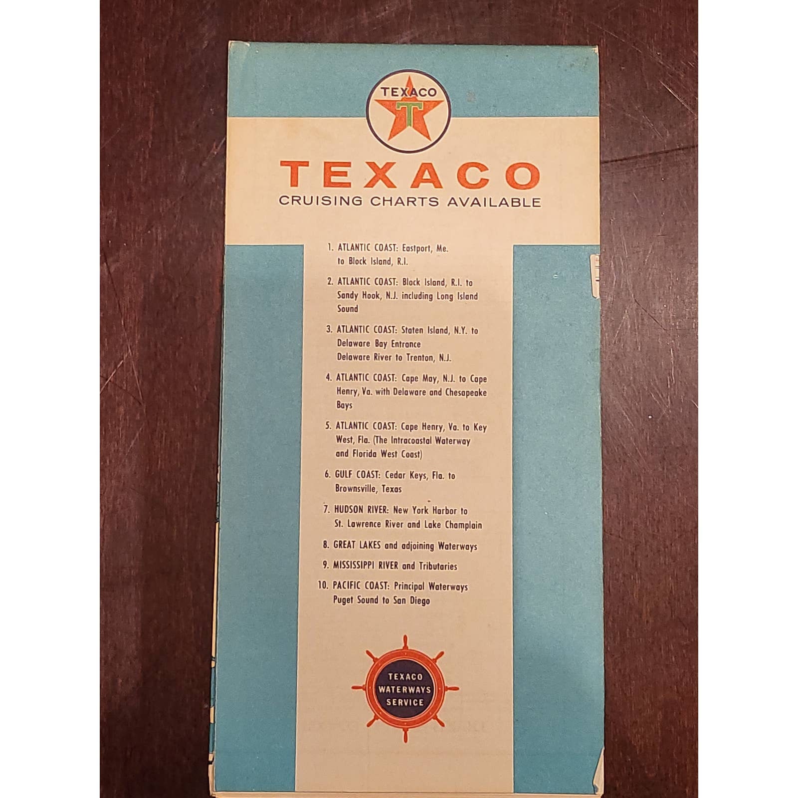 Globes & Maps Texaco Cruising Chart Waterway Map No 4 Atlantic Coast ...