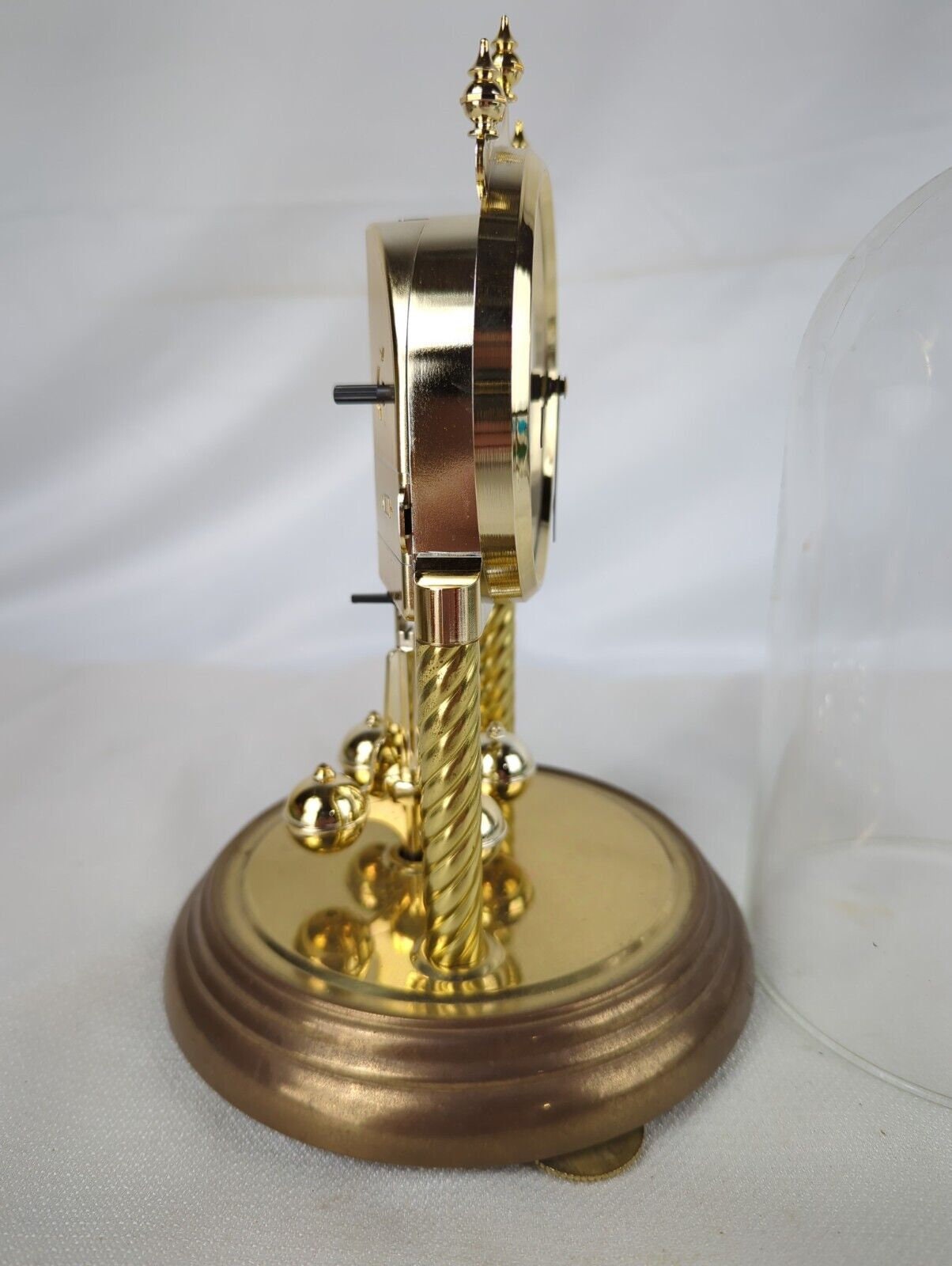 Vintage Bulova Quartz Anniversary Clock Brass Finish With - Etsy