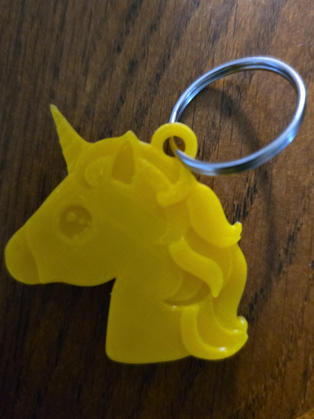 3D Printed Cute and Colorful Unicorn Keyring Key Chain Available in ...