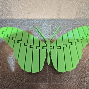 3D Printed 5.5" Wide Articulating Articulated Butterfly Fidget Toy ...