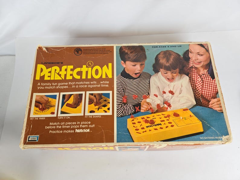 Vintage 1973 Lakeside Games Perfection Family Fun Game With ...