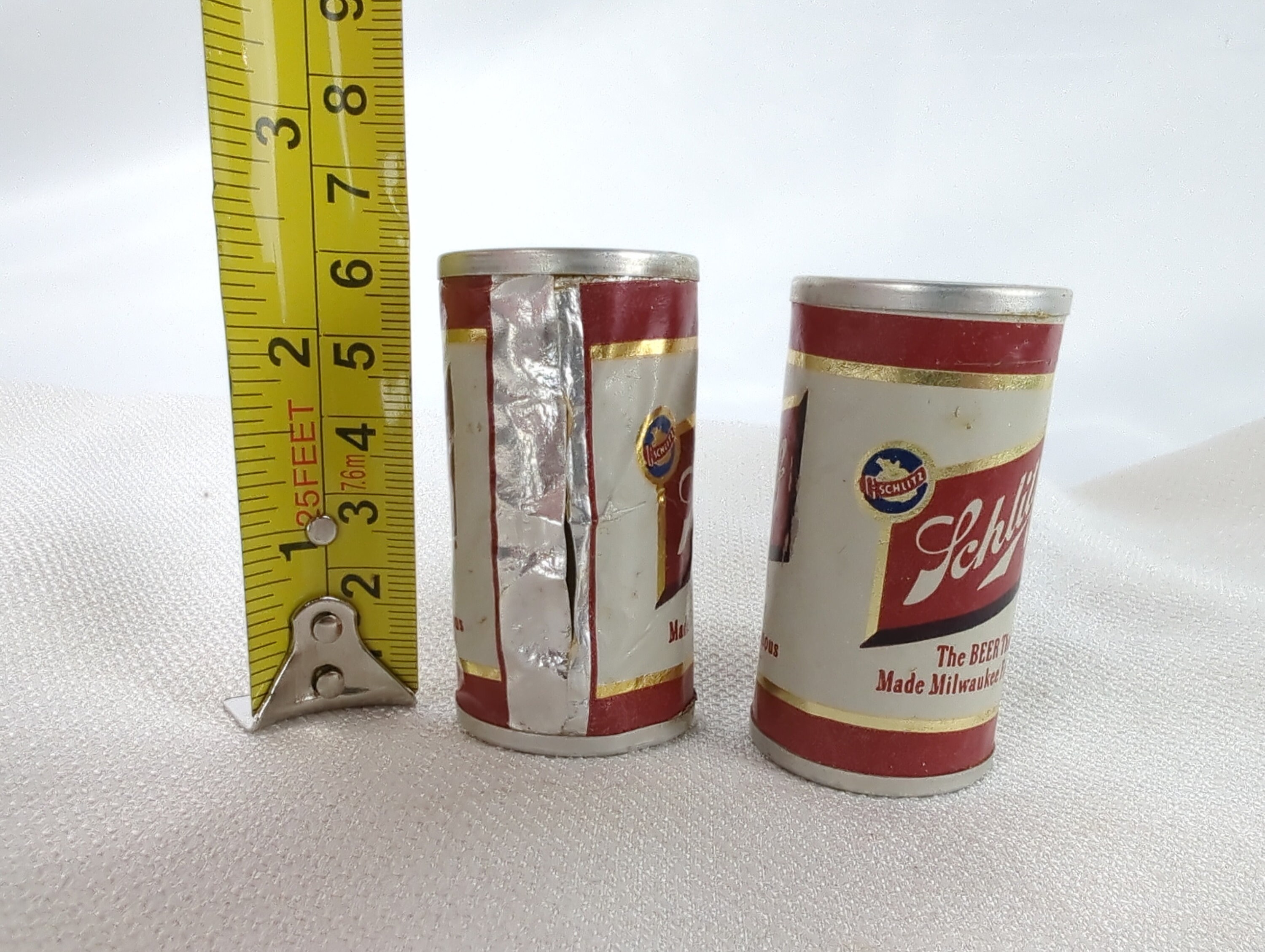Vintage 1957 Schlitz Mini Beer Cans Salt and Pepper Shakers - Etsy