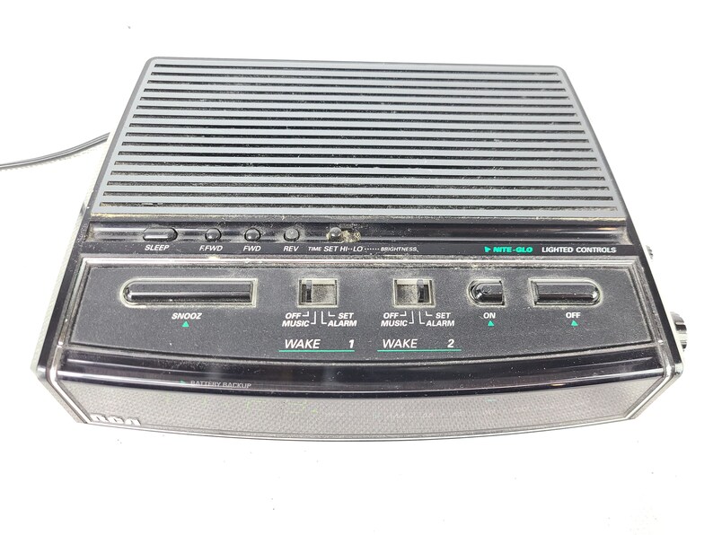 RCA Am Fm Radio Dual Alarm Clock Model RP-3651B Nite-Glo LED | Etsy