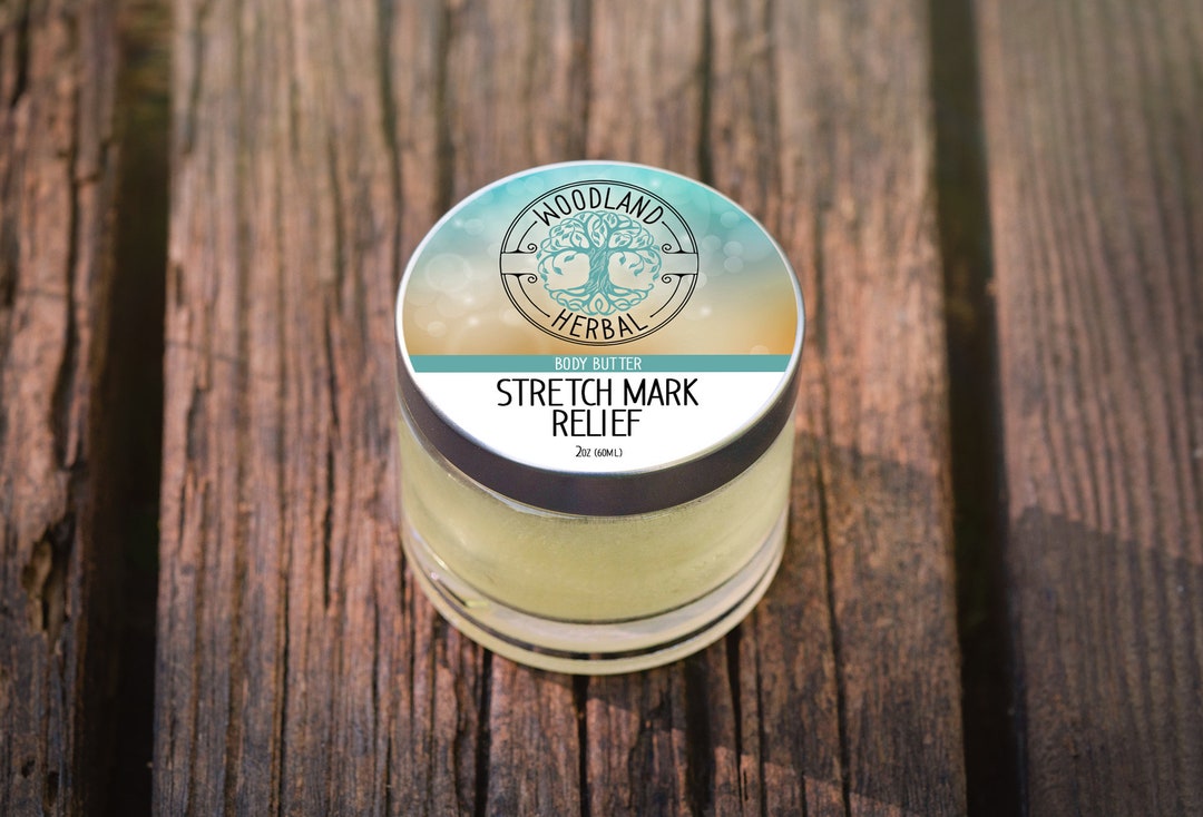 Stretch Mark Relief 2oz Jar of Creamy Body Butter Natural Luxurious ...