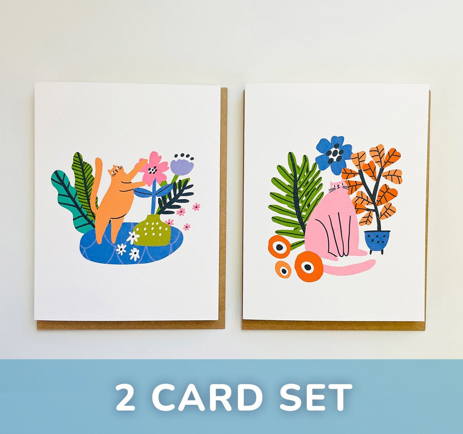 Card for Cat Lover | Set A | Greeting Card Cat Card Cute Card for Kids ...