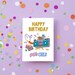 90s Retro Birthday Card 90s Greeting Card Retro Illustration Graphics ...