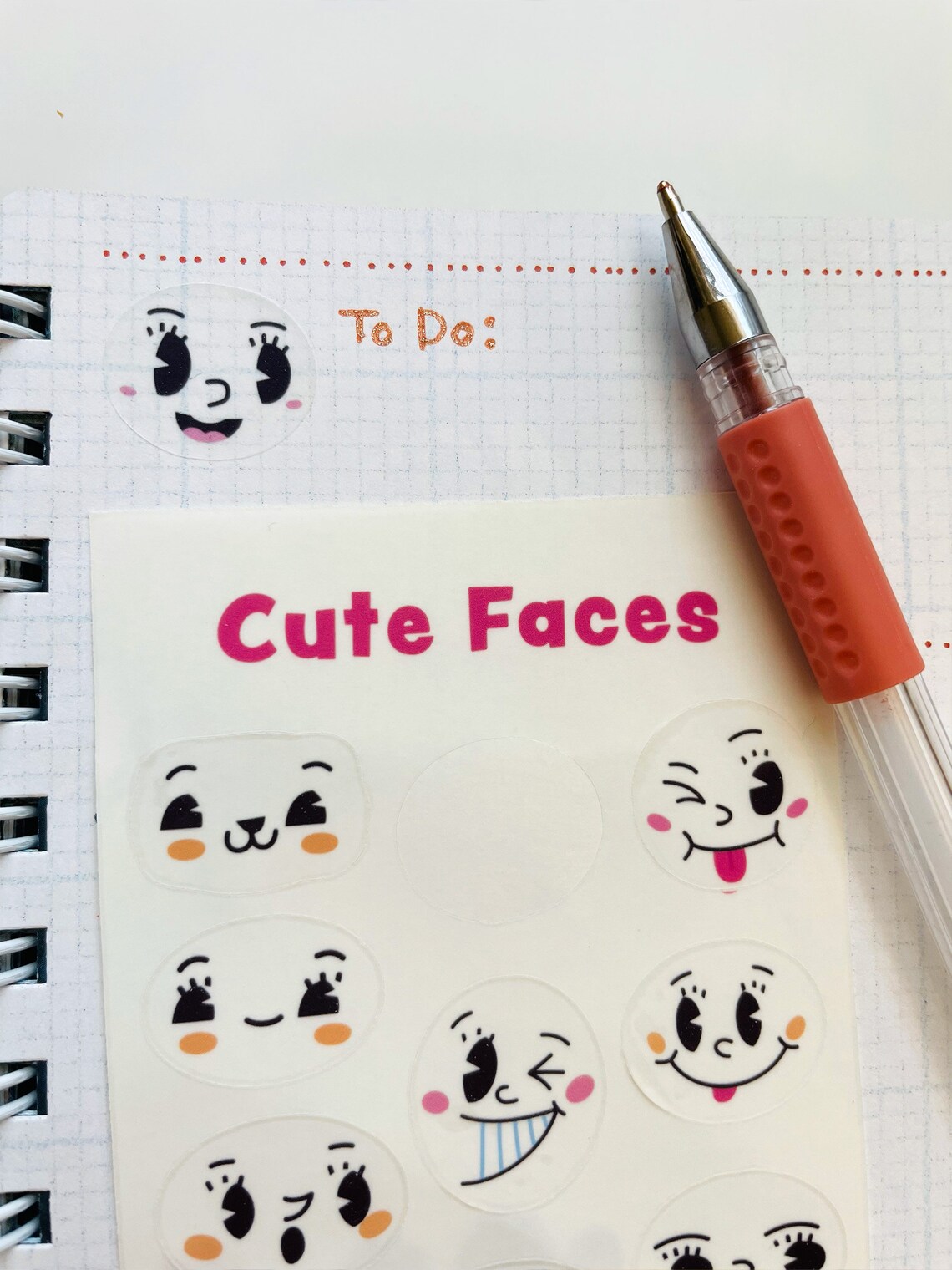 Cute Journaling Semi-transparent Sticker Sheet Journaling Stickers ...