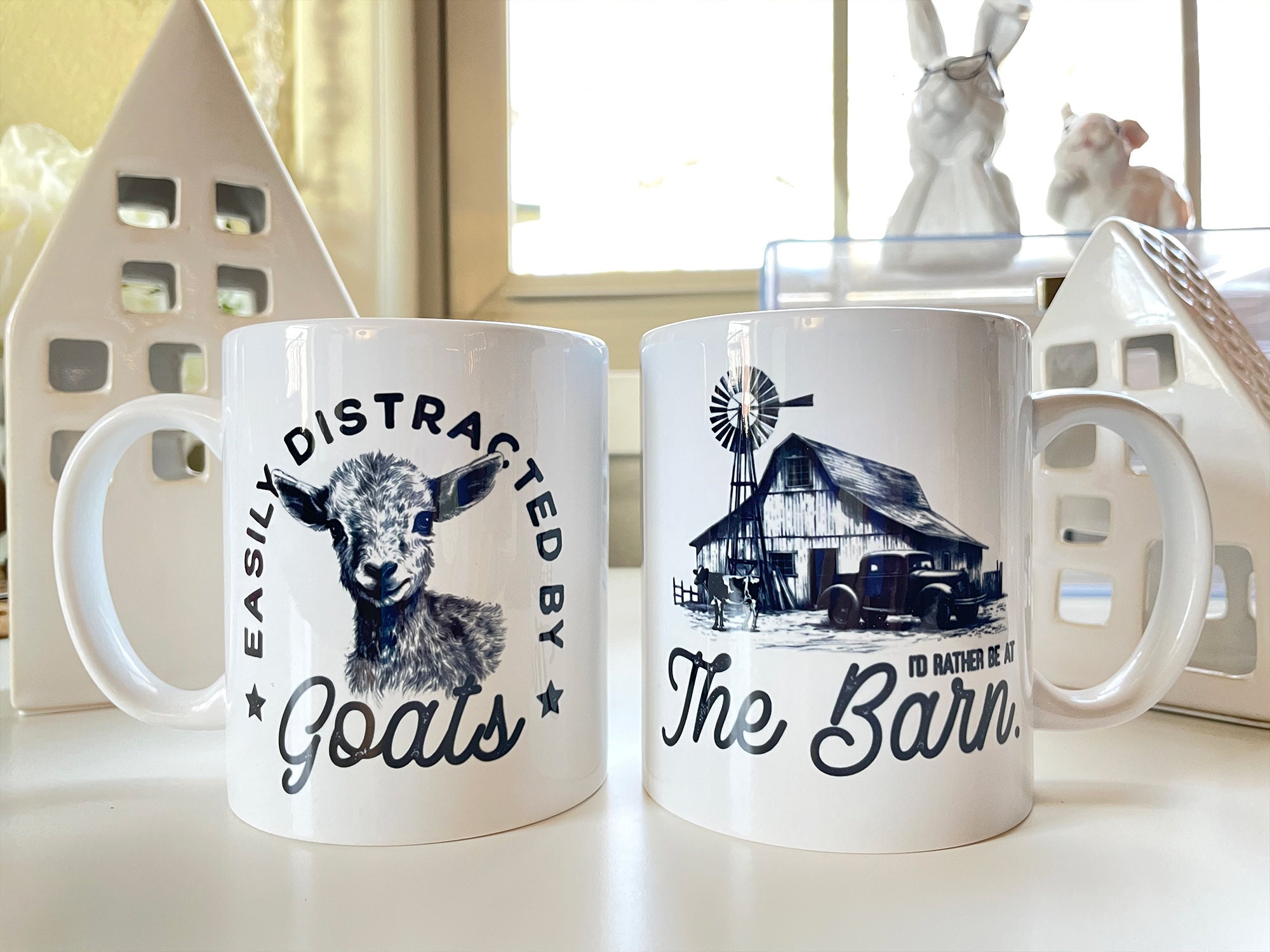 Funny Farm Animal Horse Ceramic Coffee Mug, Country Farm Mug, Funny ...