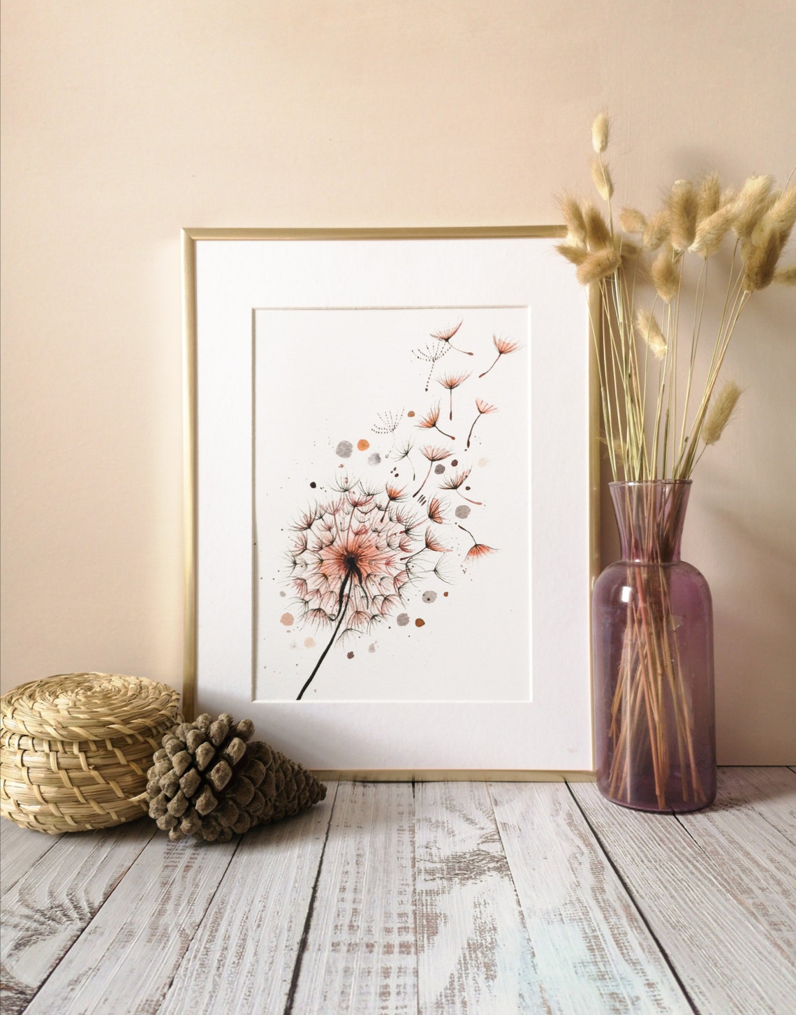 Dandelion Print - Etsy