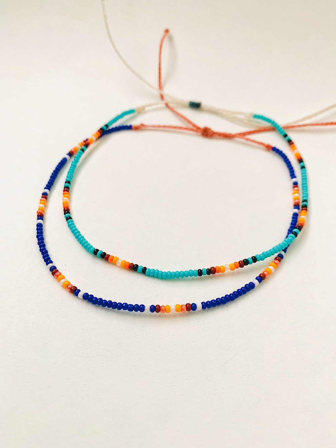 Beaded Anklet Adjustable Anklet Waterproof Anklet Seed Bead - Etsy