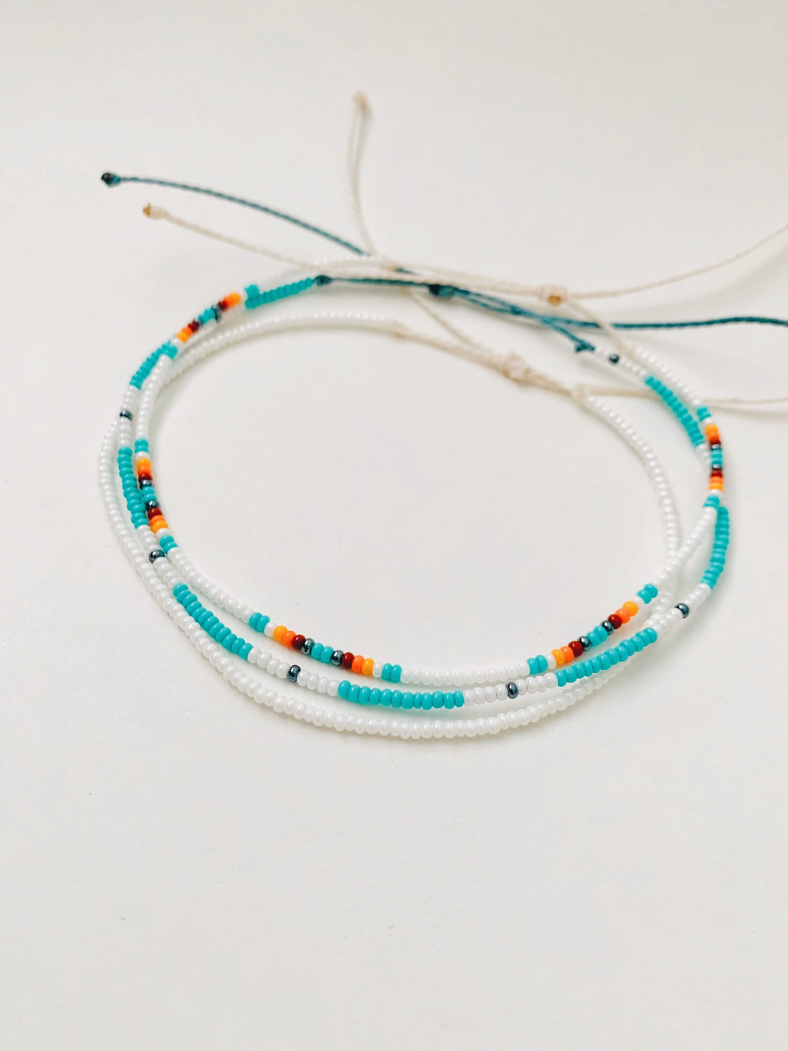 Beaded Anklet Adjustable Anklet Waterproof Anklet Seed Bead - Etsy