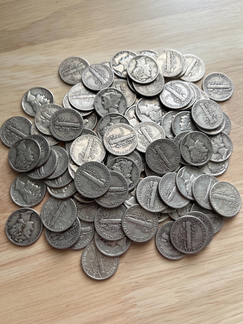 Mercury Dimes - 90% Silver - Dated 1916-1945 - Etsy