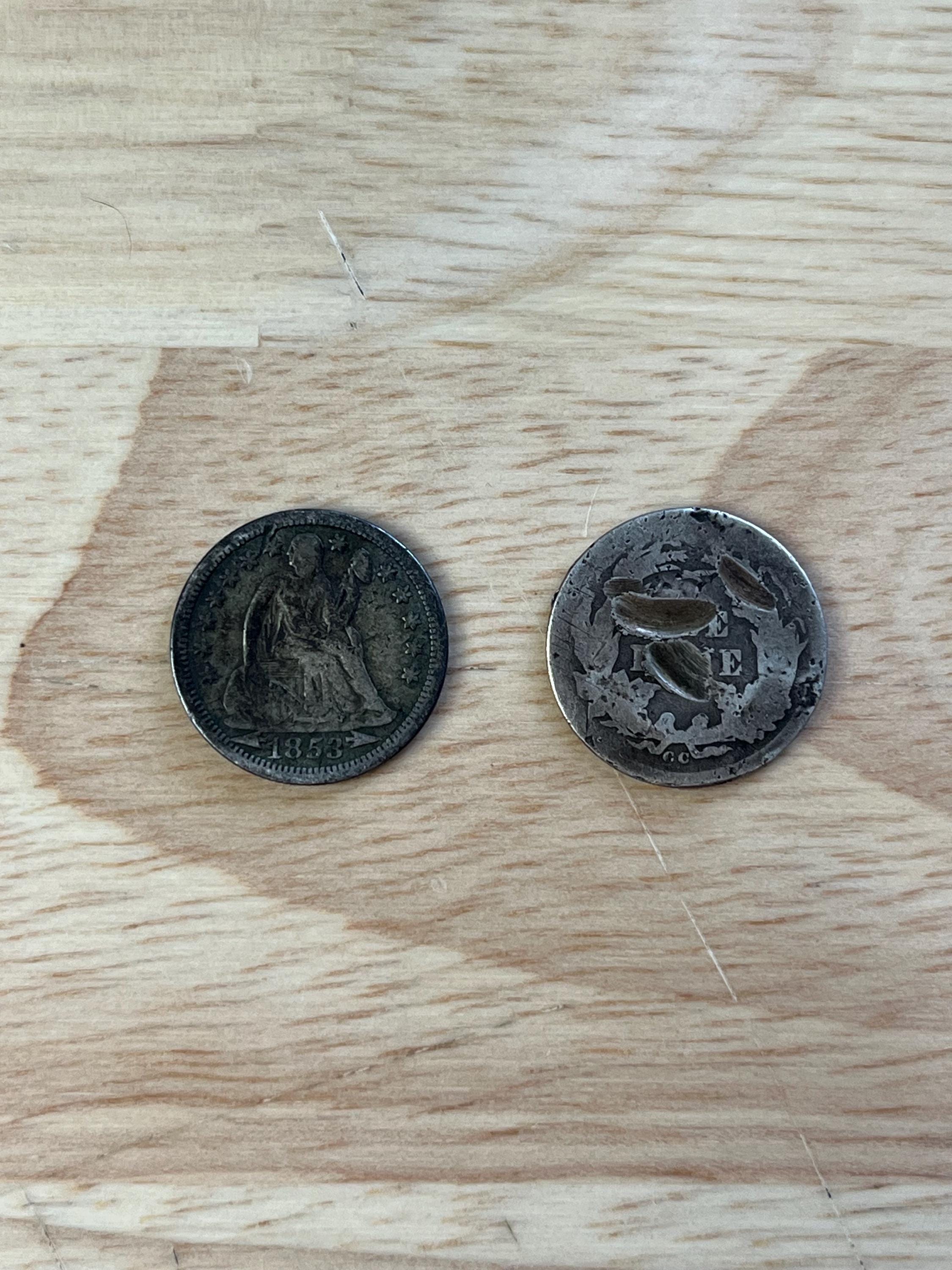 Seated Liberty Dimes - 90% Silver - Dated 1837-1891 - Etsy