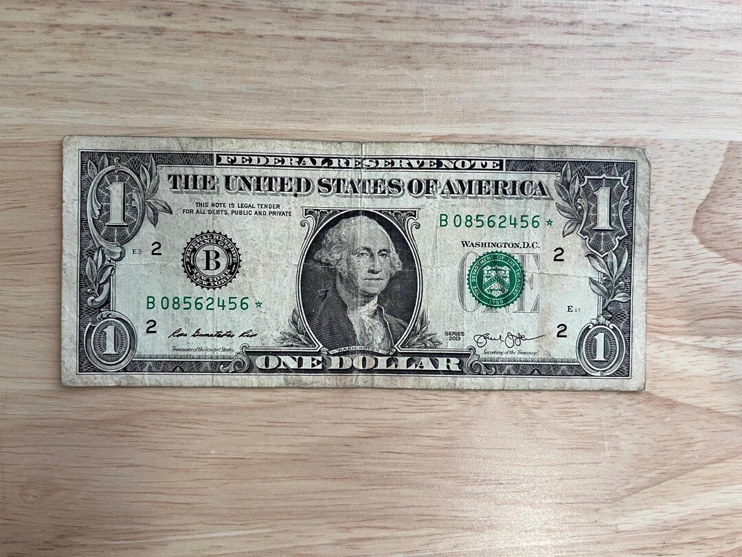 1 - One Dollar United States Circulated Star Note - Etsy