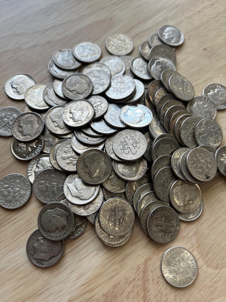 Roosevelt Dimes - 90% Silver - Dated 1946-1964 - Etsy