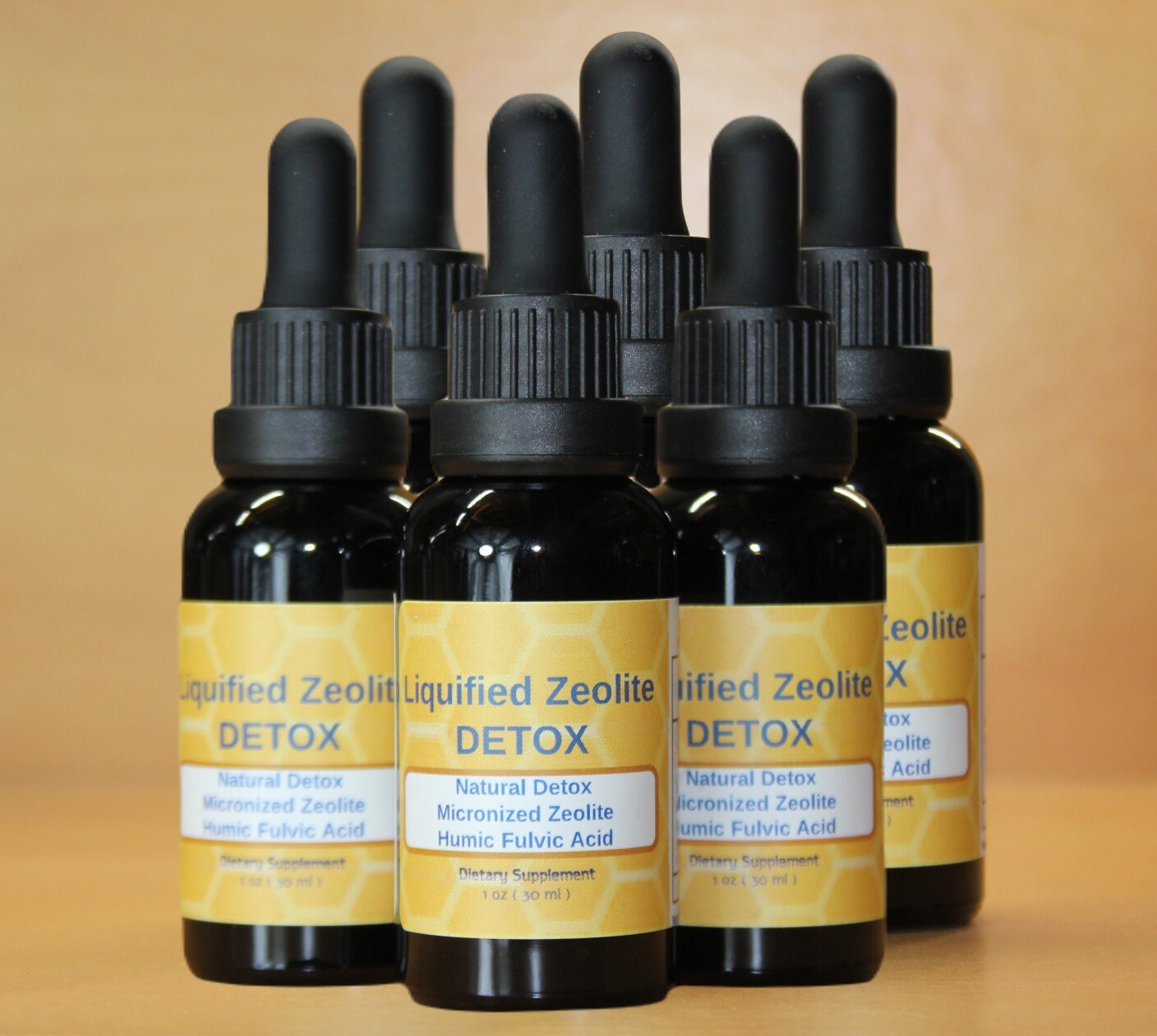Liquified Zeolite in Amber Glass Bottle Size 1 Oz, No Plastic, Natural ...