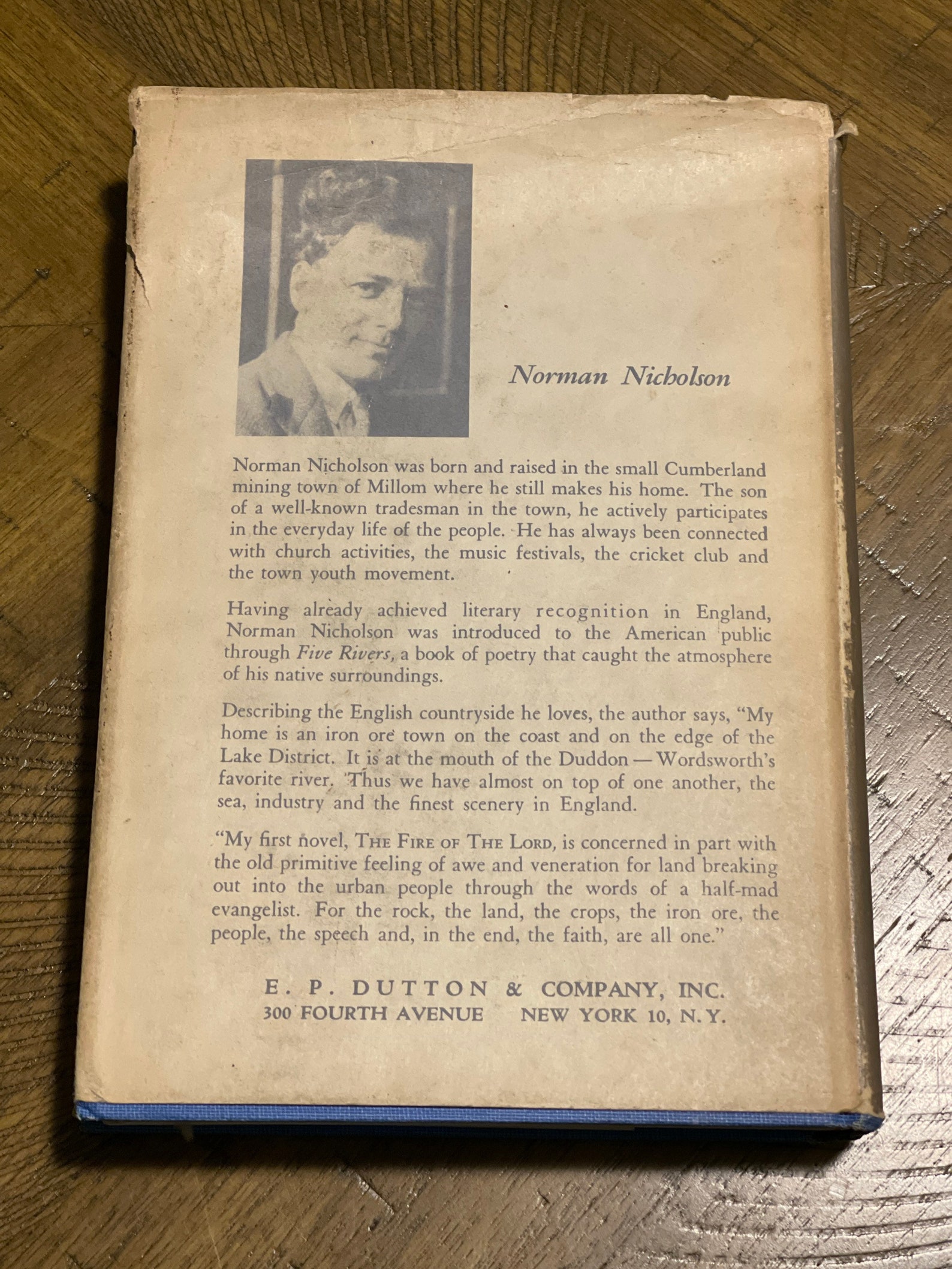 The Fire of the Lord, Norman Nicholson, Dutton, 1946, Hardcover Book - Etsy