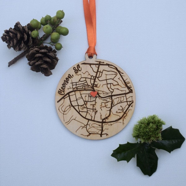Clemson Map Svg - Etsy